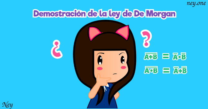 Demostración de la ley de De Morgan| circuitos lógicos | Ney