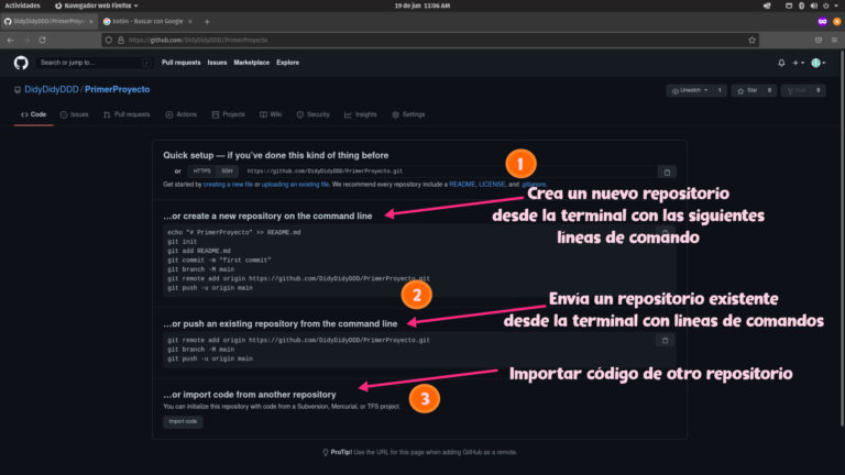 ¿Cómo crear un repositorio en GitHub desde Linux? | Ney ¿Cómo crear un repositorio en GitHub desde Linux? | Ney